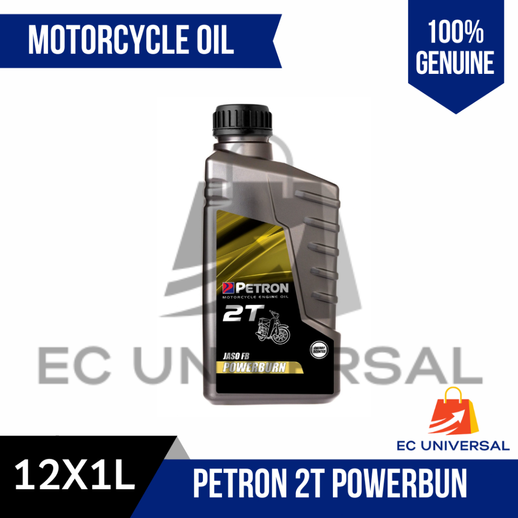 Petron 2T 2 Stroke Powerburn Motorcycle Engine 12x1L Liters Box | EC ...