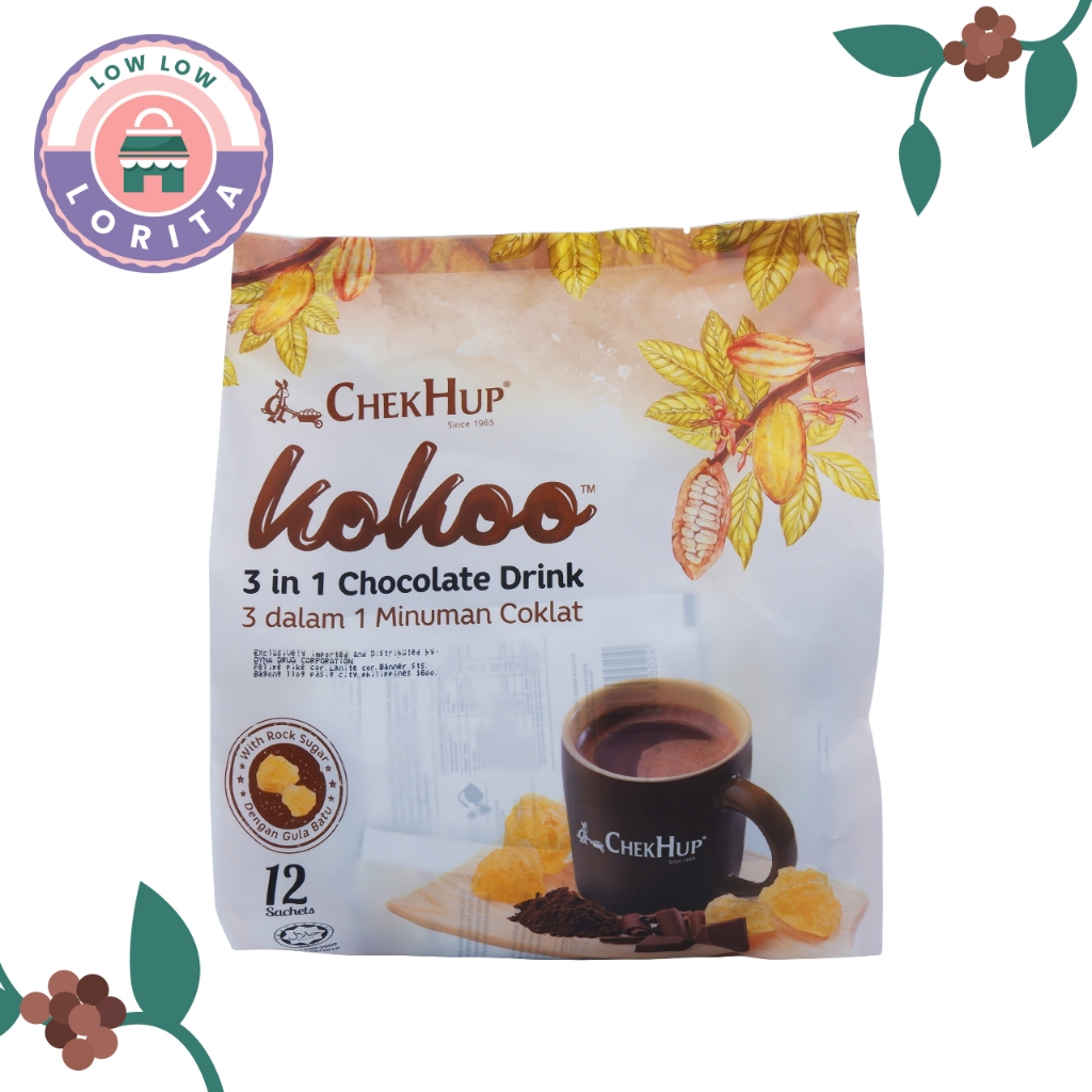 Chek Hup Kokoo 3 in 1 Kokoo Chocolate Drink (40g X 12) | Shopee Philippines