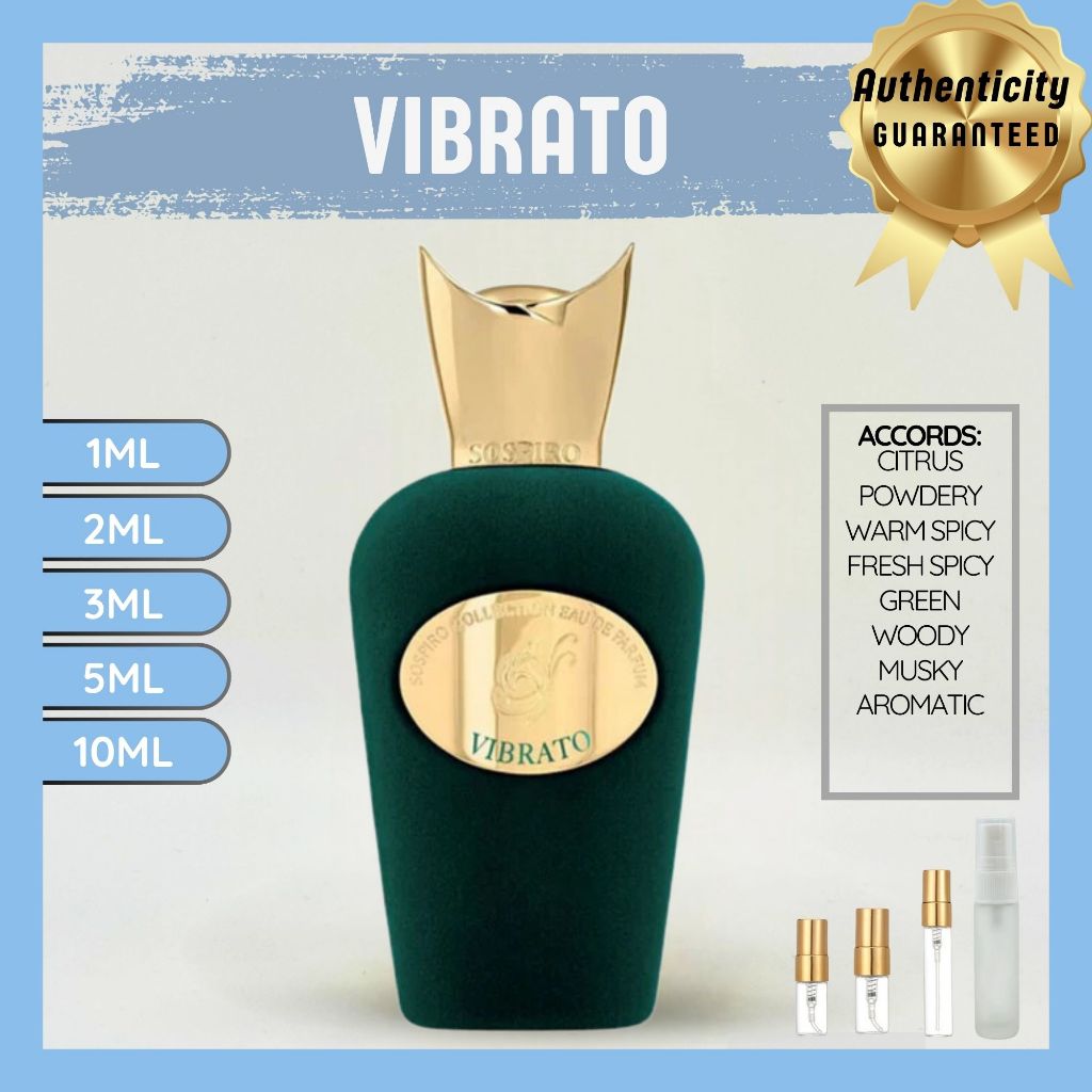 Sospiro Vibrato (1mL, 2mL, 3mL, 5mL or 10mL) ONE WHIFF WONDER | Shopee ...