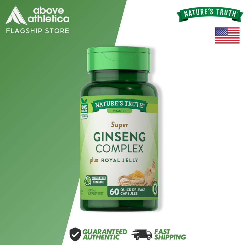 Nature's Truth Super Ginseng Complex - 60 Capsules Royal Jelly Ginseng ...