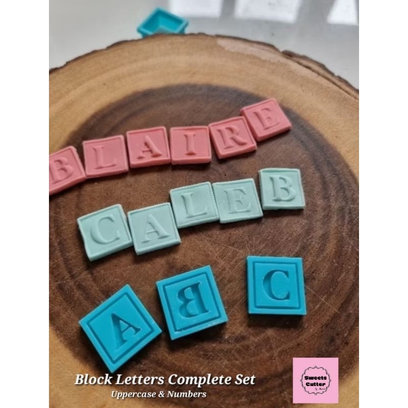 Block Letter Fondant Cutter ABC letter Alphabet Fondant Cutter | Shopee ...