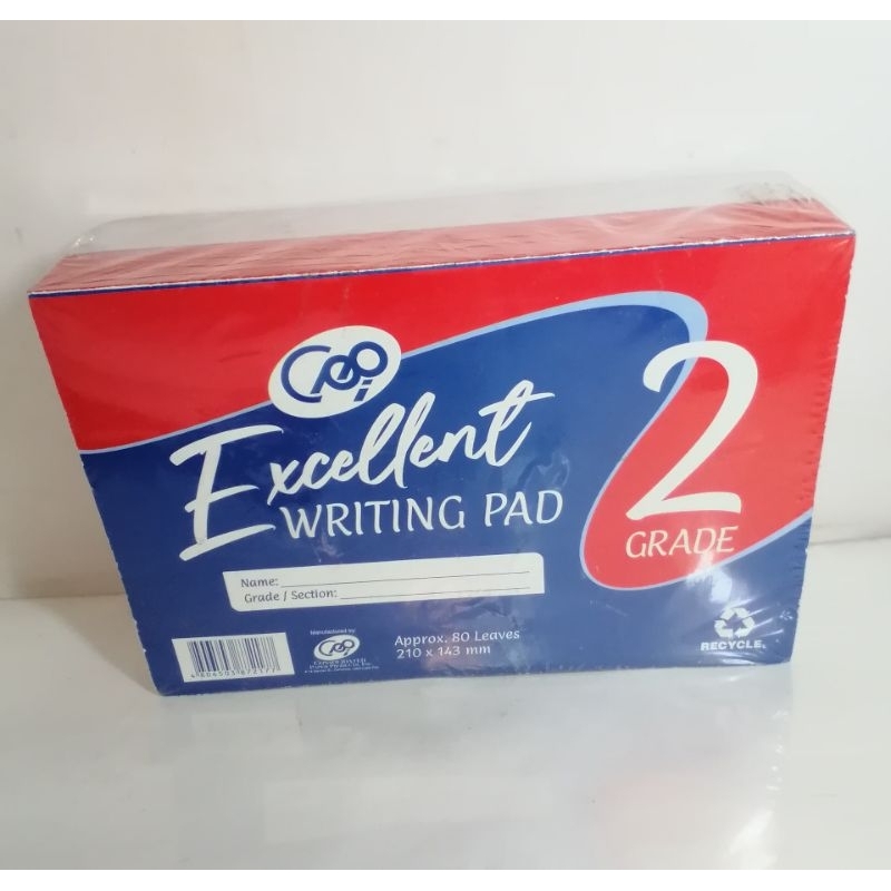 1 pack Writing Pad Paper Grade 1, 2, 3, 4 ( 10 pads) | Shopee Philippines