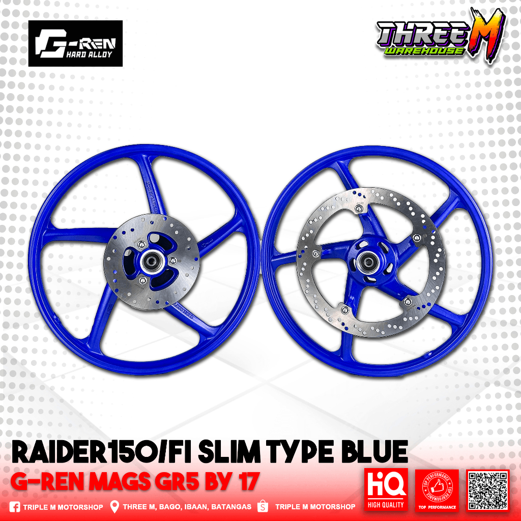 G-REN MAGS GR5 RAIDER 150/FI SLIM TYPE BY 17 | Shopee Philippines