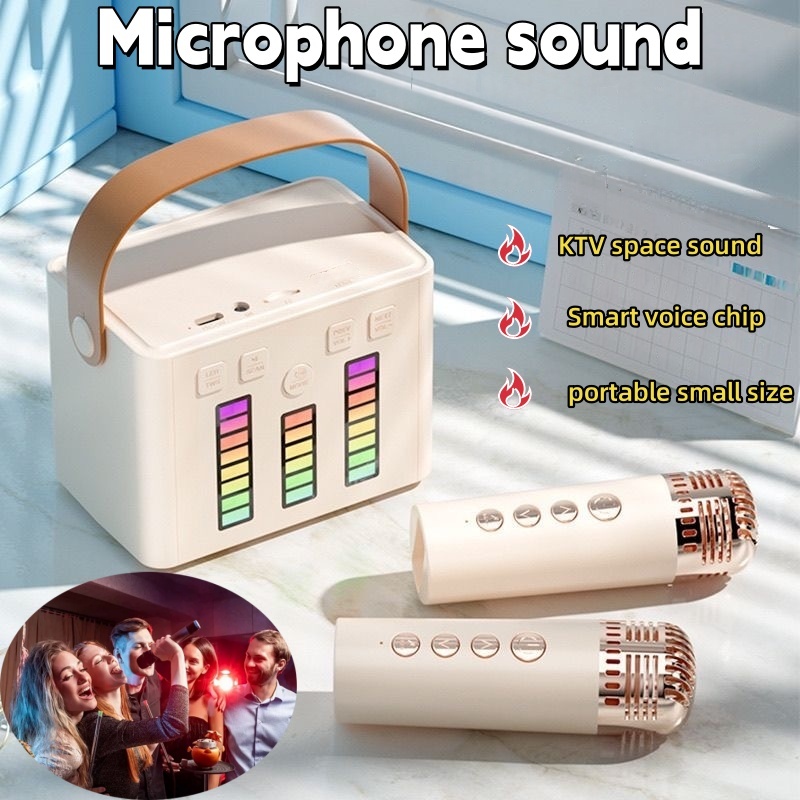 Dual Condenser Microphone Smart Wireless Bluetooth Speakers Ambient ...