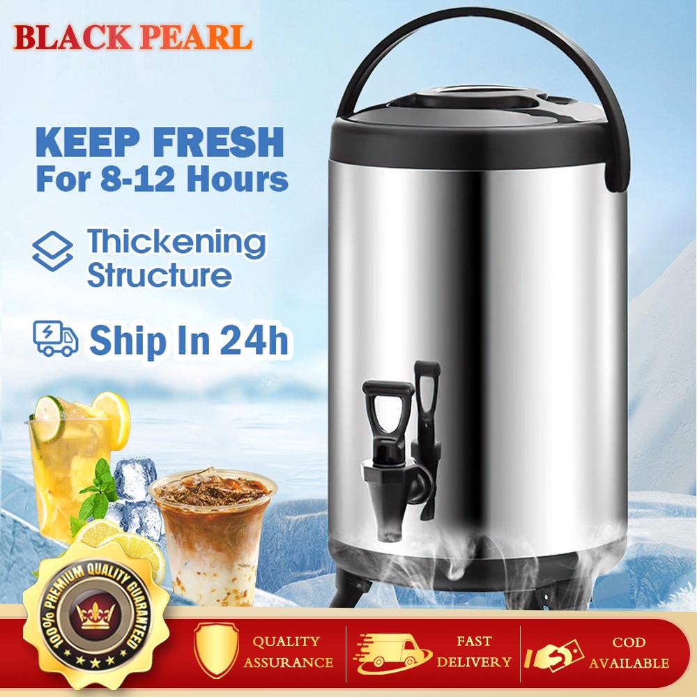 Tea Barrel Milk Tea Bucket With Faucet Barrel Water Jug Stainless ...