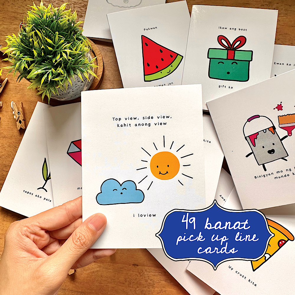 TAGALOG Valentines Anniversary Card - 49 Designs Sweet Pickup Line ...