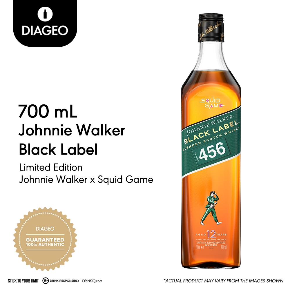 Johnnie Walker Black Label Squid Game Limited Edition 700ml | Shopee ...