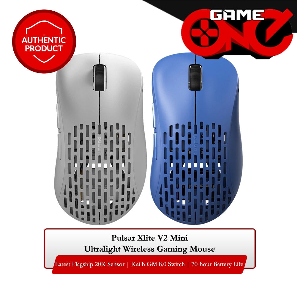 Pulsar Xlite V2 Mini Ultralight Ergonomic Wireless Gaming Mouse - Size ...