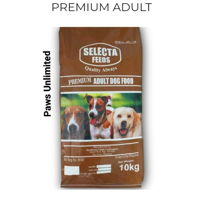 Selecta Feeds Premium Adult Dog Food 10kg | Shopee Philippines