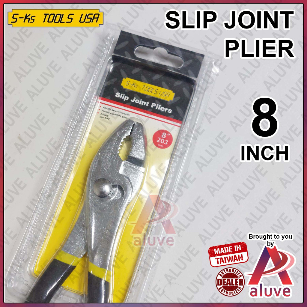 S-Ks Tools USA Slip Joint Plier | Mechanical Plier | 8inch or 10inch ...