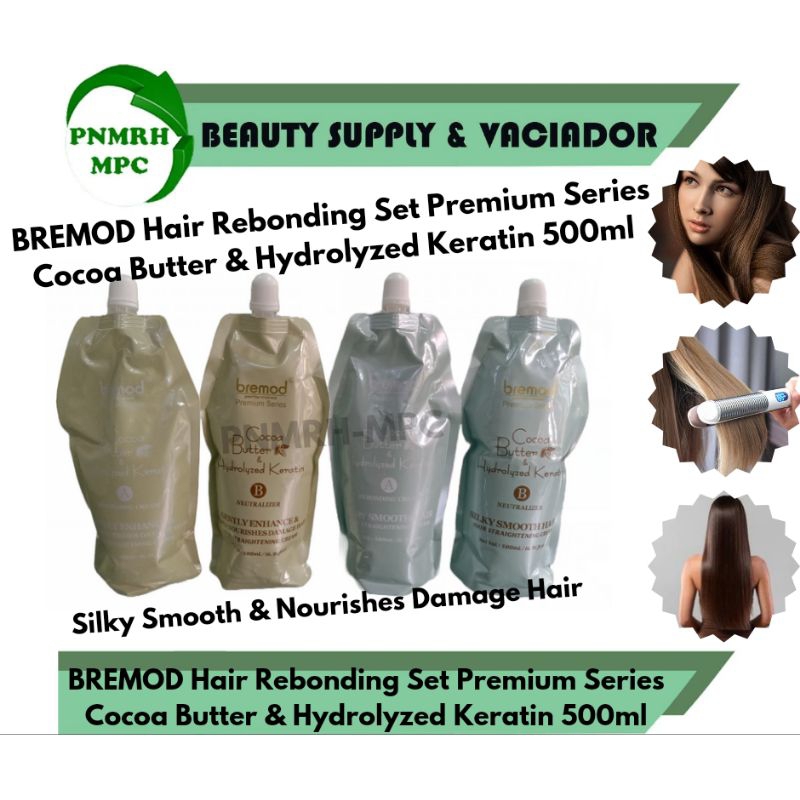 BREMOD Hair Rebonding Set Pouch Premium Series Cocoa Butter ...