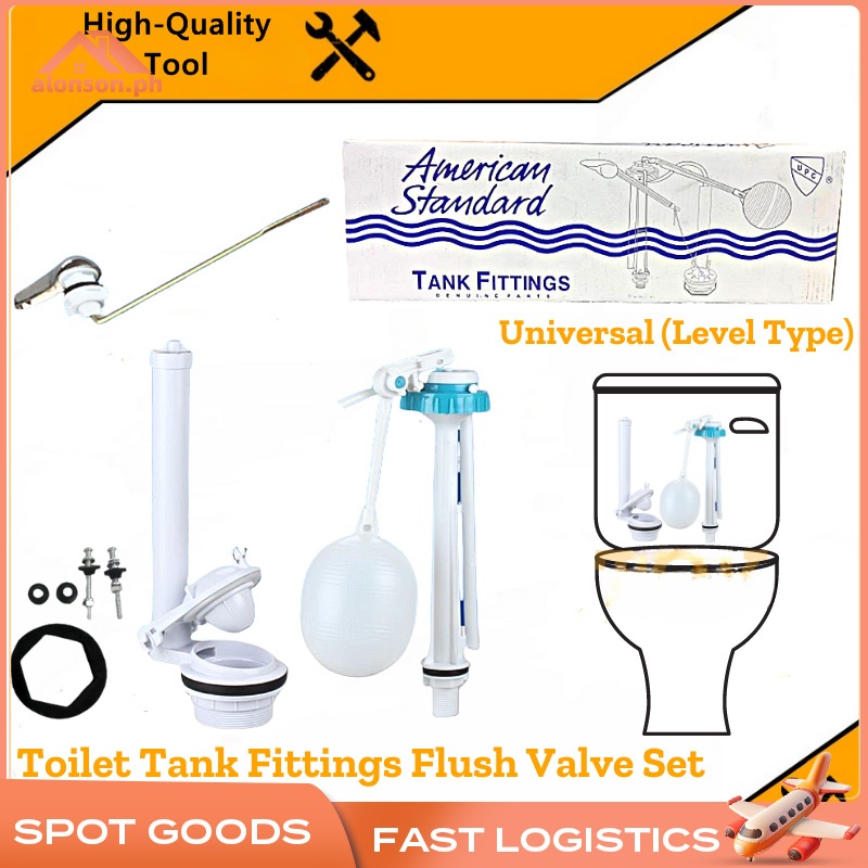1 Set Toilet Flush Valve Tank Fittings Inlet Valve Float Ball Valve ...