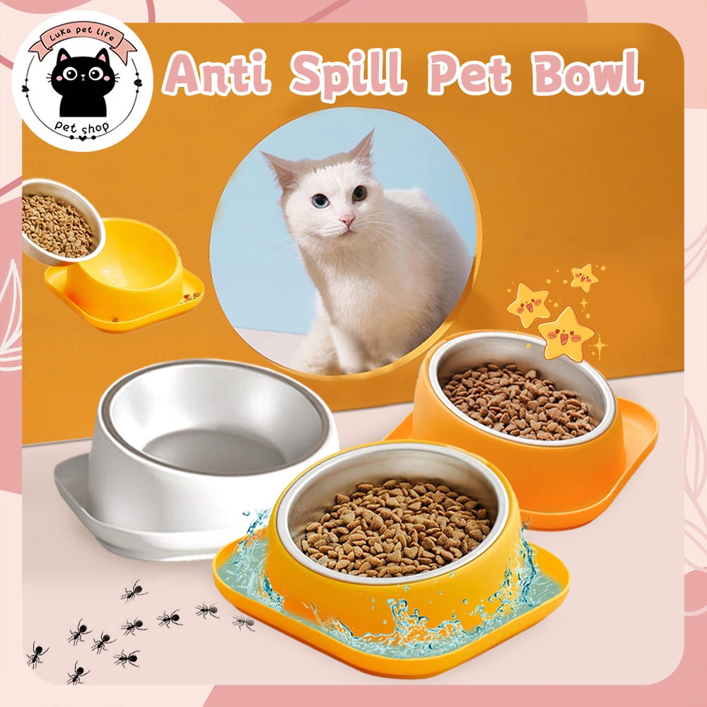 Anti-ant Pet Food Bowl Dog Cat Stainless Steel Bowls Separable Anti ...