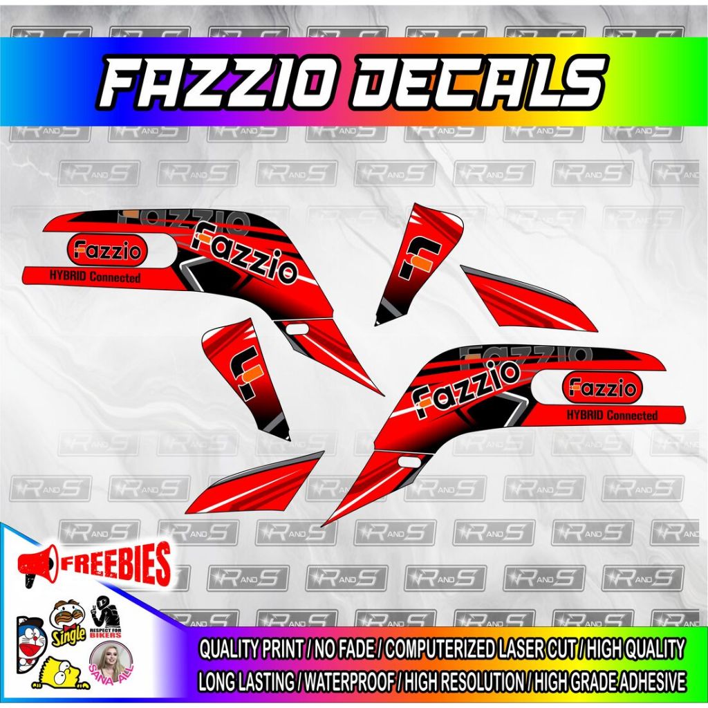 YAMAHA FAZZIO STICKER DECALS HD PRINT | Shopee Philippines