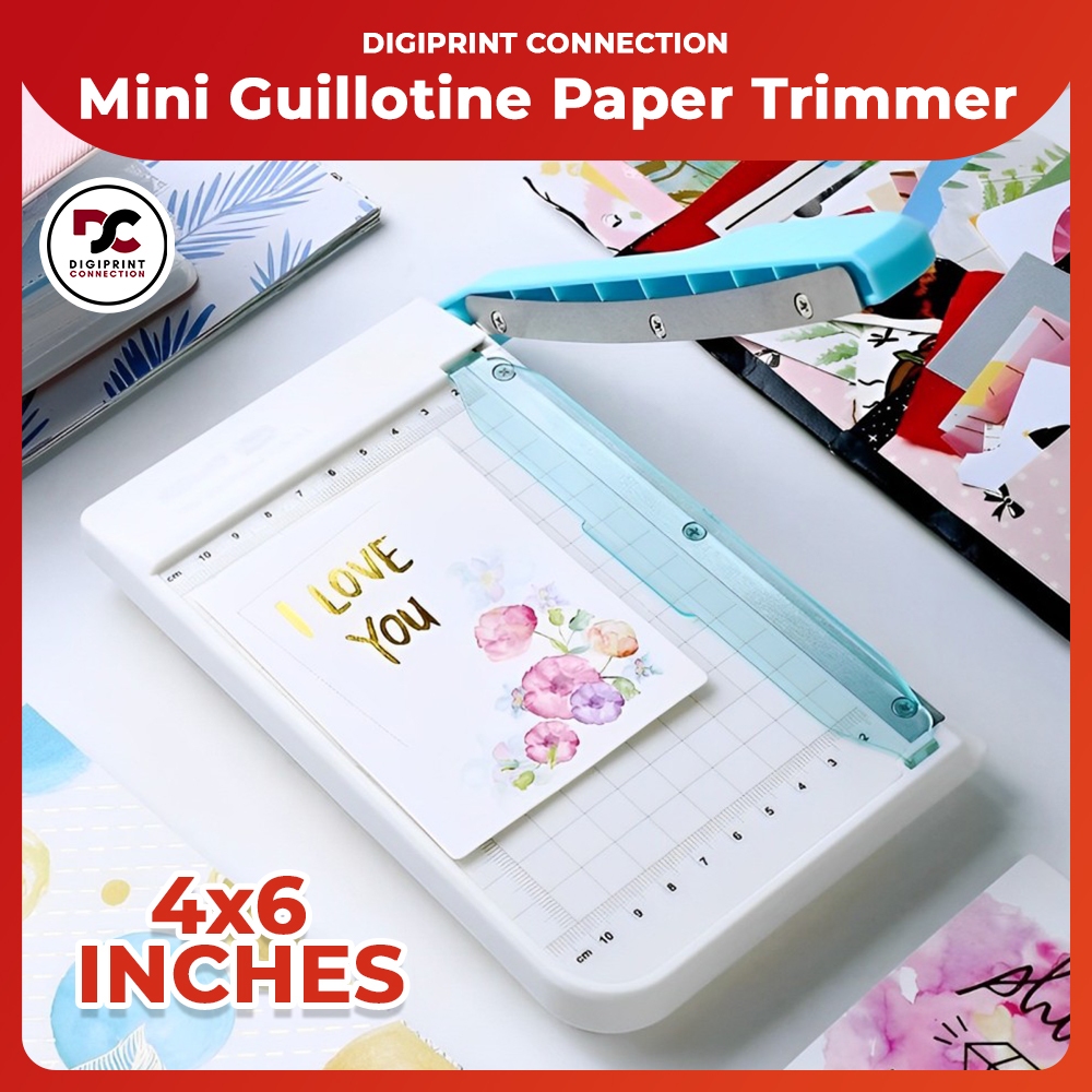 Mini 4"x6" Guillotine Paper Trimmer Photo Paper Cutter for Office ...