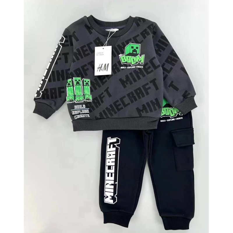 Minecraft Tracksuit Kids (Age 2-7yrs Old) | Shopee Philippines