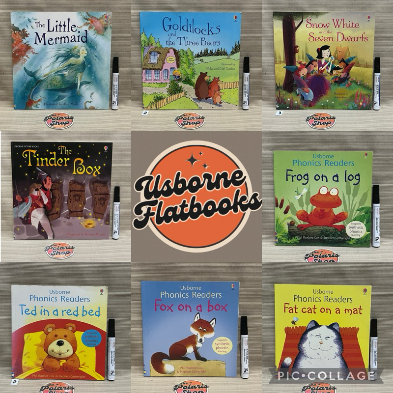 Preloved ♥️ Usborne | Flatbooks | Phonics | Reference | Stories ...