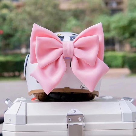 GILLE Ribbon for Helmet Women Bow Decoration Double-layer Raimu kawaii ...