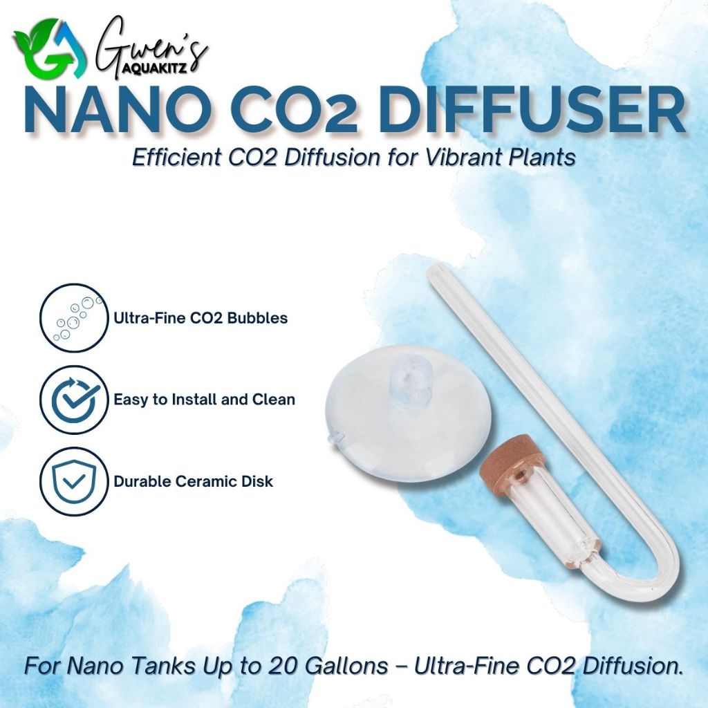 NANO CO2 DIFFUSER - Ultra Fine Bubbles for Aquascaping, For planted aquariums | Shopee Philippines
