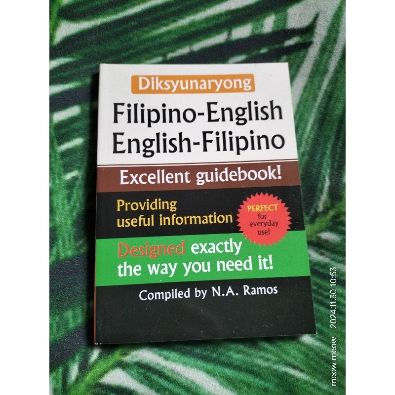FILIPINO-ENGLISH -ENGLISH -FILIPINO!!! | Shopee Philippines