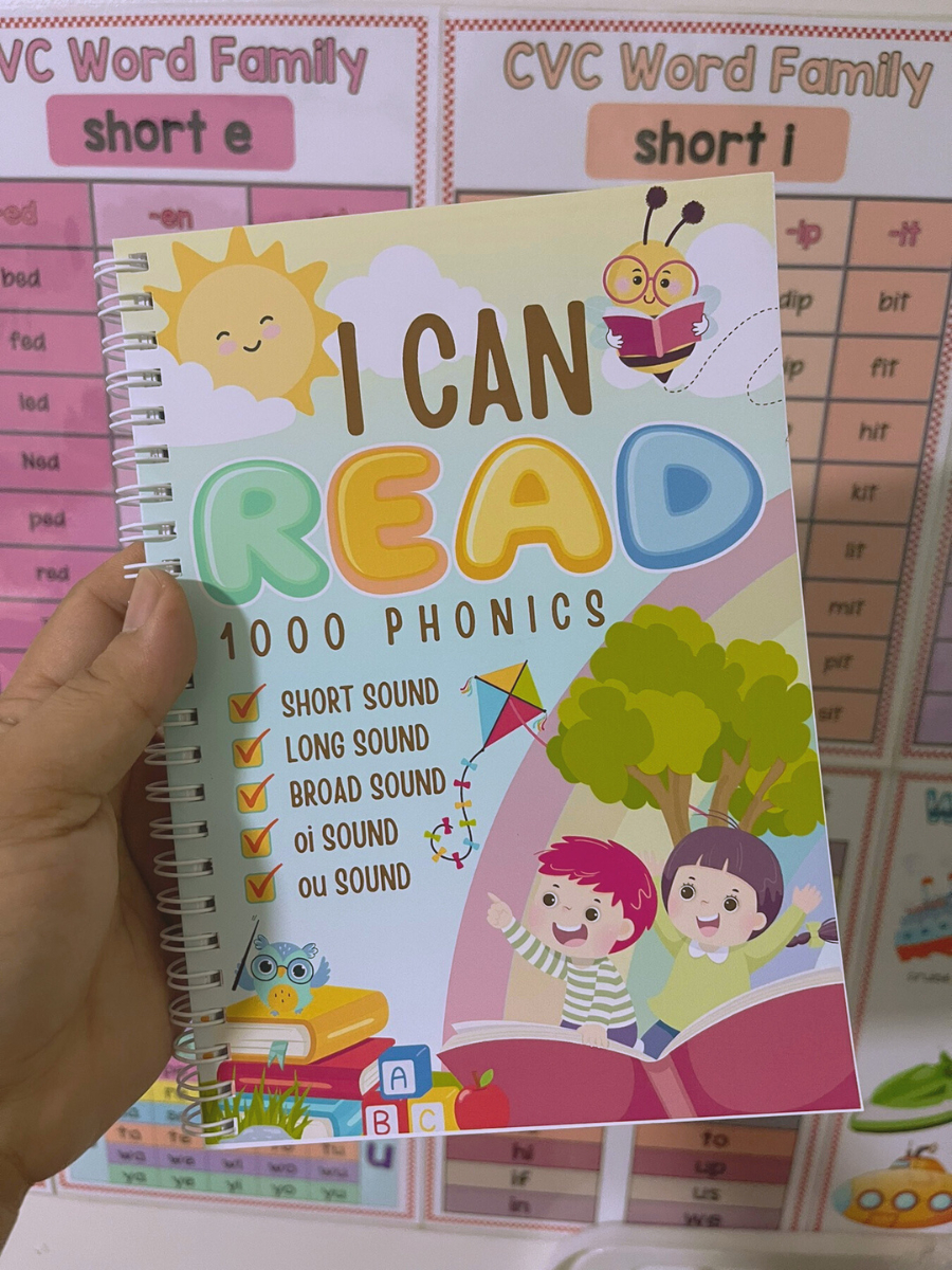 CVC Words - 128 PAGES - 1000 Phonics Reading Practice for Beginners ...