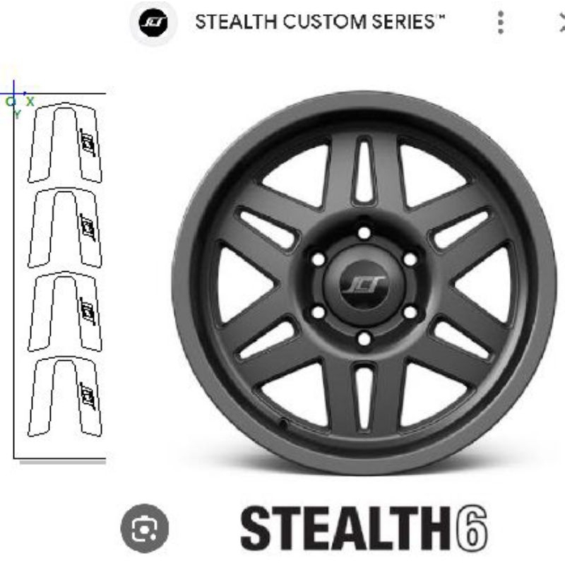 SCS Stealth Rim Stickers 4pcs. | Shopee Philippines