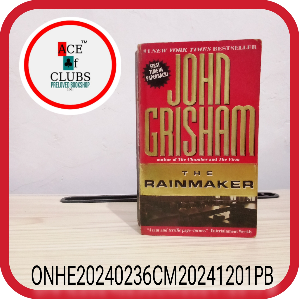 John Grisham Novel The Rainmaker (Preloved/Used) | Shopee Philippines