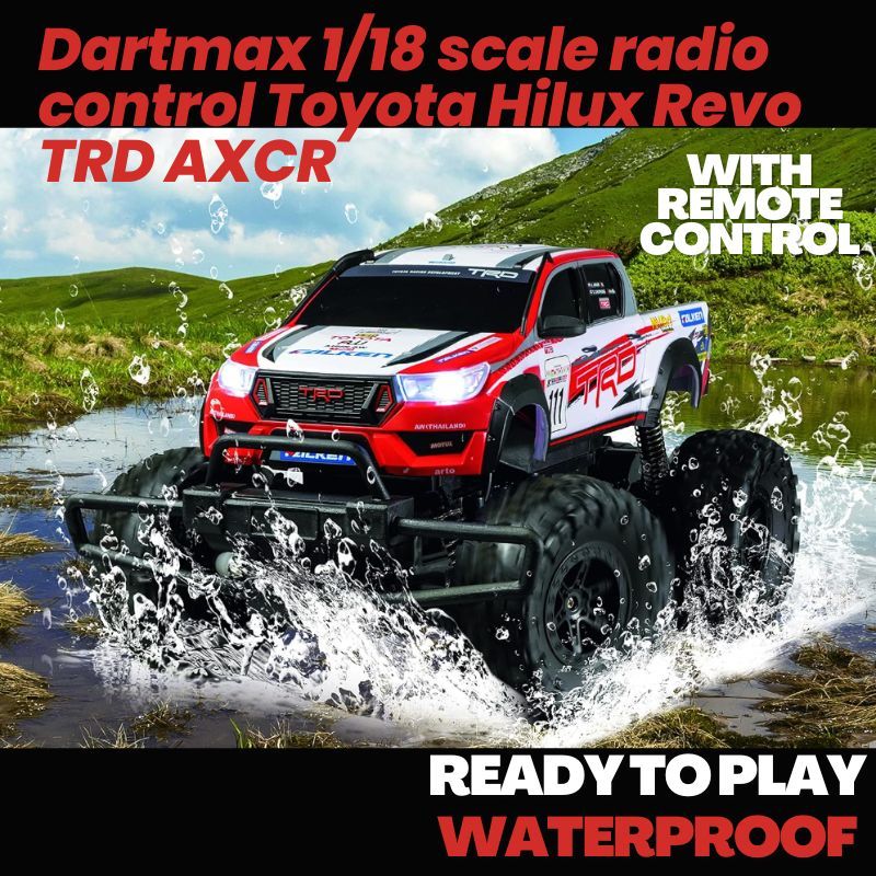 Jozen Dirt Max 1/18 Scale RC Toyota Hilux Revo TRD AXCR 2019 JRVT118-RD ...