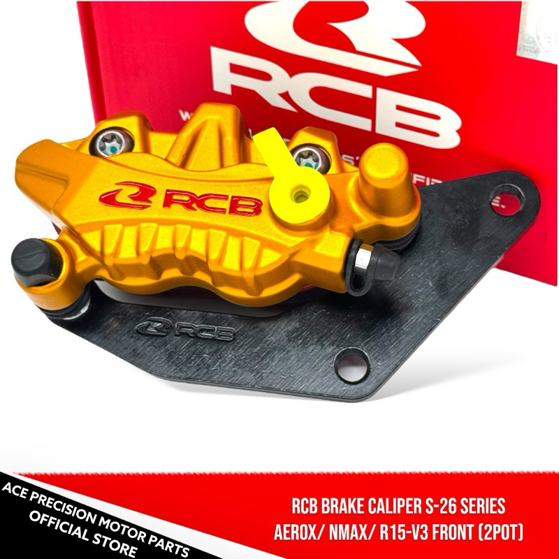 RCB BRAKE CALIPER S-26 SERIES AEROX/ NMAX/ MIO SOUL i125/ R15-V3 FRONT ...