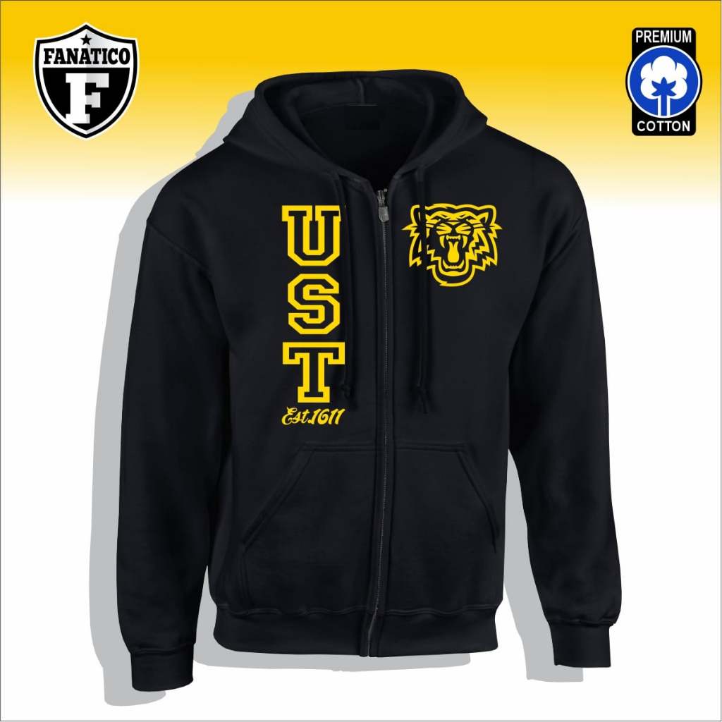 FANATICO Gildan Brand UST Tiger Hoodie Jacket with zip University of ...