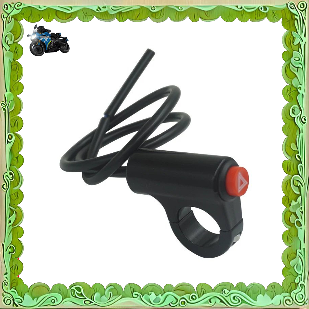 Motorcycle Hazard Handle Bar Switch Alloy ON/OFF Signal Flasher ...