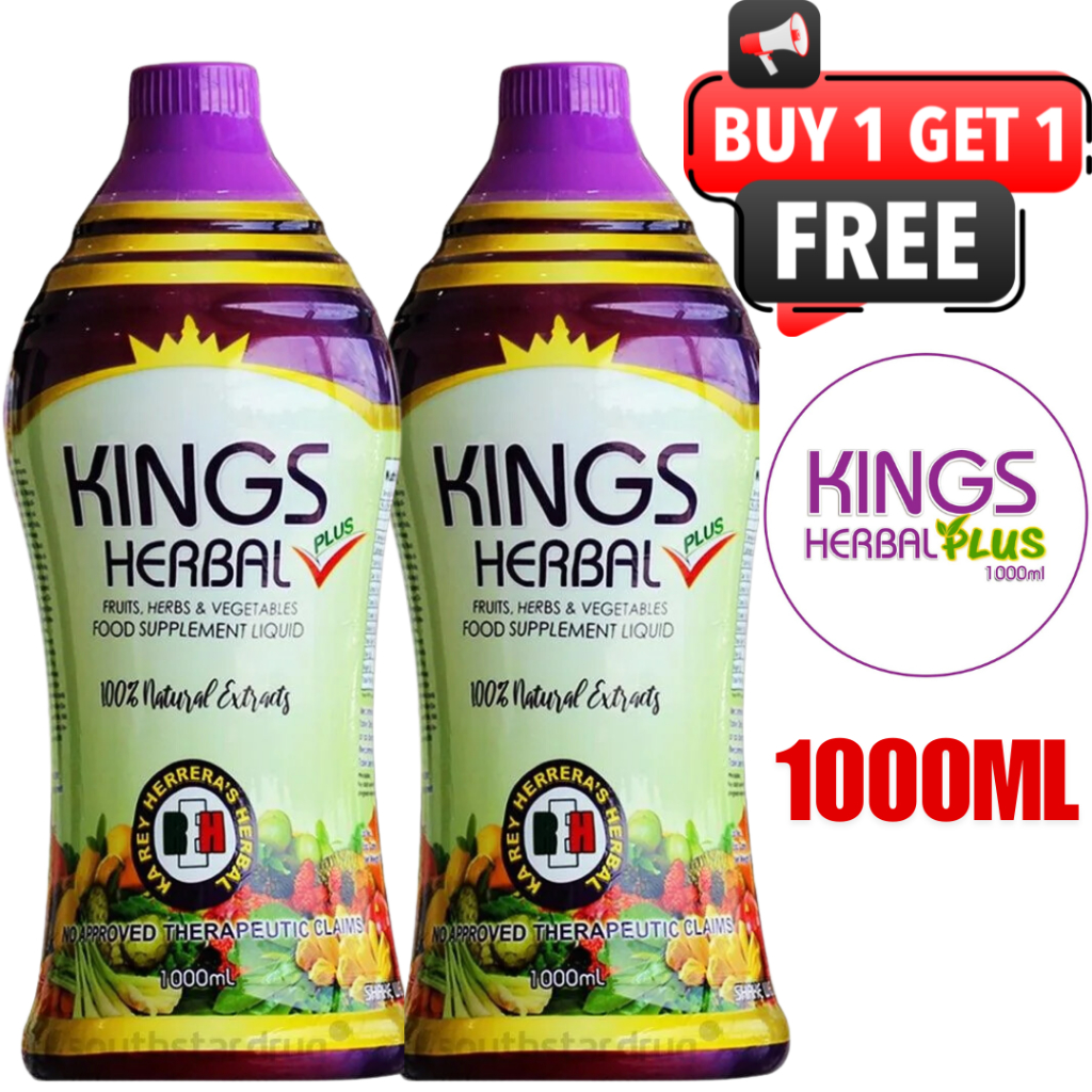 ORIGINAL KINGS HERBAL PLUS FOOD SUPPLEMENT LIQUID 1000ML | Shopee ...