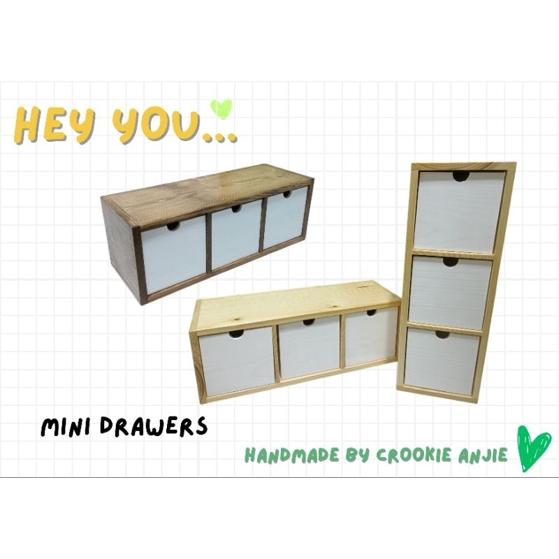 Medium Table Organizer/ Desk Organizer/ Small Drawers/ Wooden Drawer ...