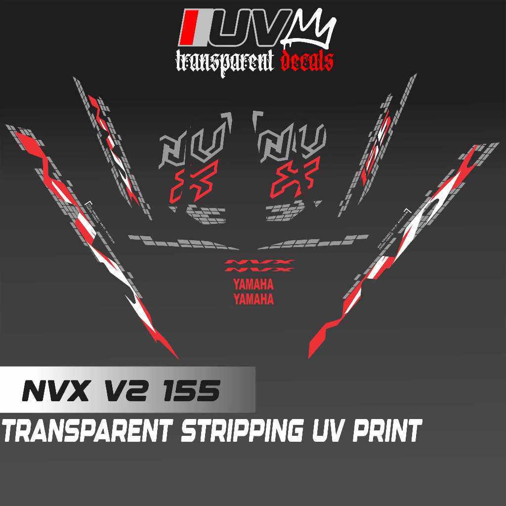 TRANSPARENT NVX 155 V2 MALAYSIAN DECALS | Shopee Philippines
