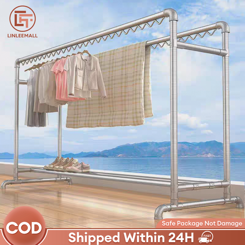 Windproof Clothes Drying Rack Sampayan Ng Damit Heavy Duty Carbon Steel ...
