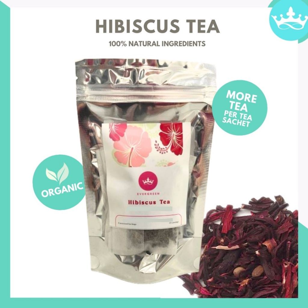 Hibiscus Roselle USA Organic in Large Tea Bags | No Caffeine 100% Natural Herbal Tea | 12serv ...