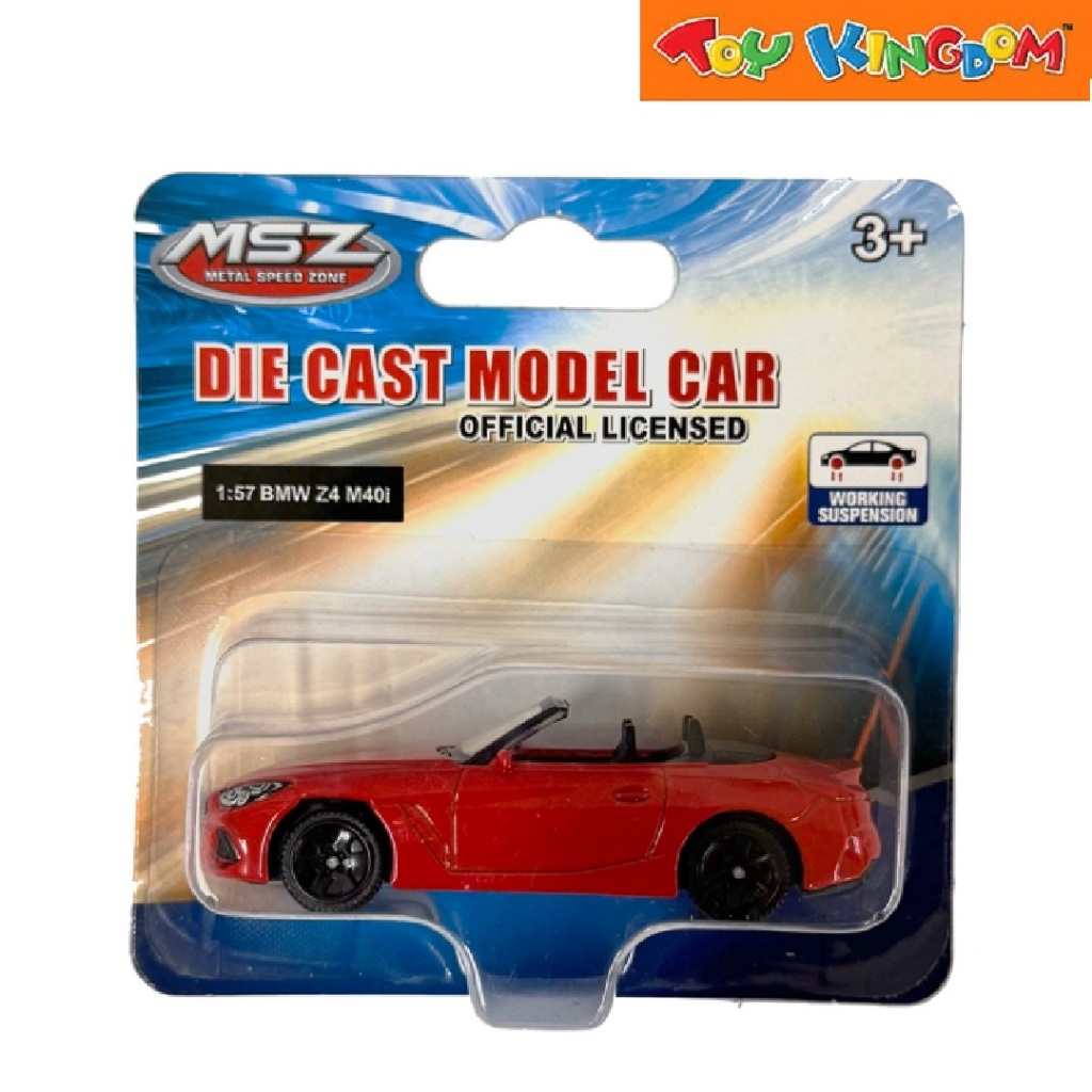 Metal Speed Zone 1:57 BMW Z4 M40i Red Die-cast | Shopee Philippines
