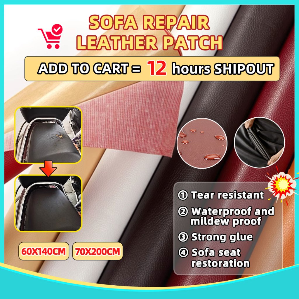 Leather repair patch [140X60CM] Self-adhesive repair subsidy sofa hole ...