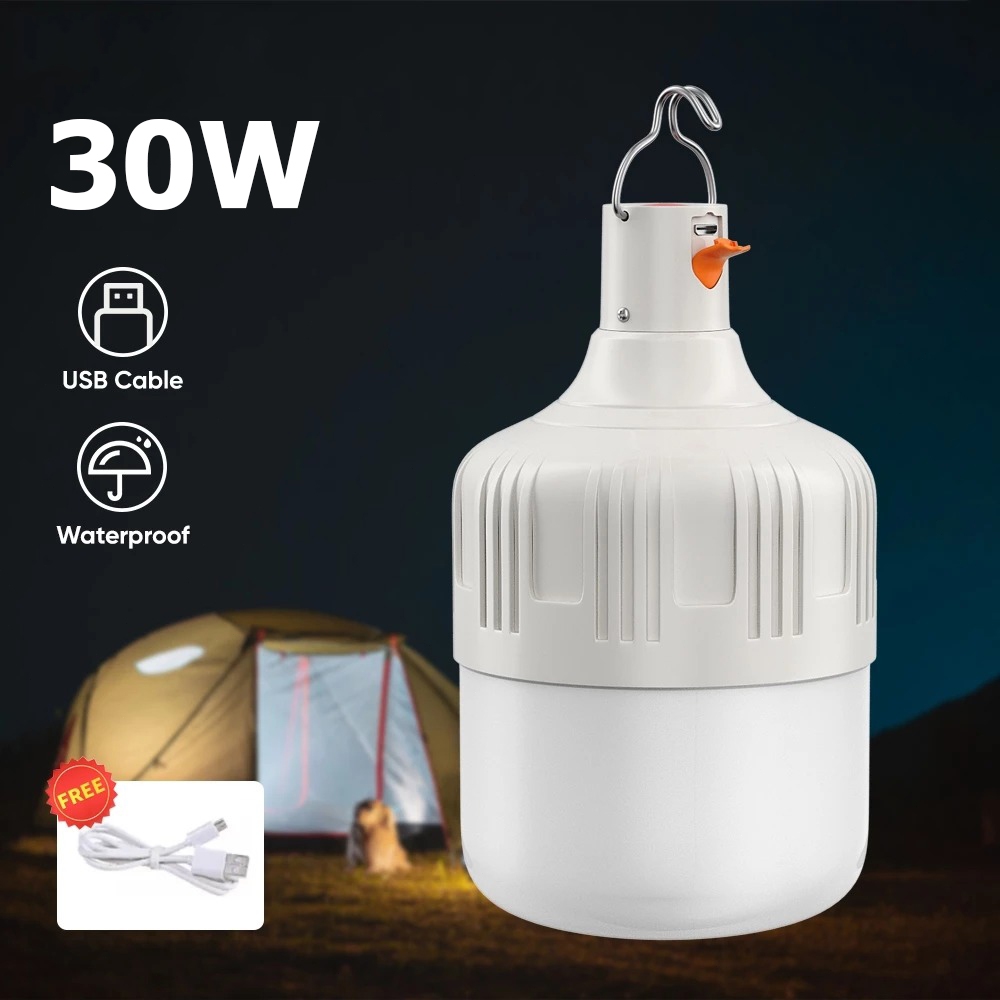 USB Emergency Bulb 30W LED Lamp 60W Outdoor&indoor Rechargeable Mobile ...