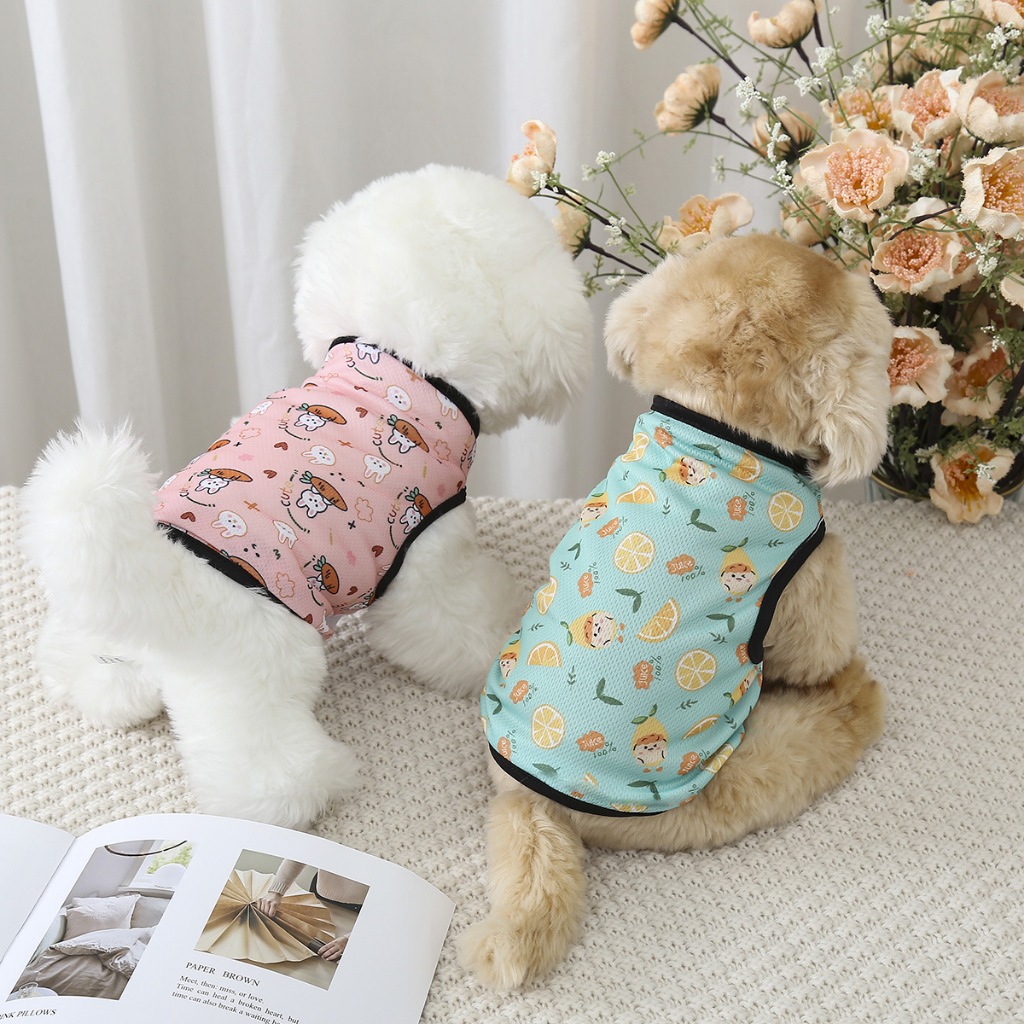 Original Clothes For Pets Cartoon Thin Printed Dog Clothes Cat ...