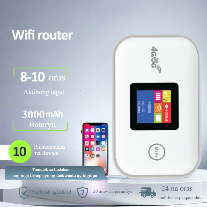 Pocket WiFi Openline 4G/5G LTE Hotspot Router Modem all Operators Universal Sim Card 300Mbps ...