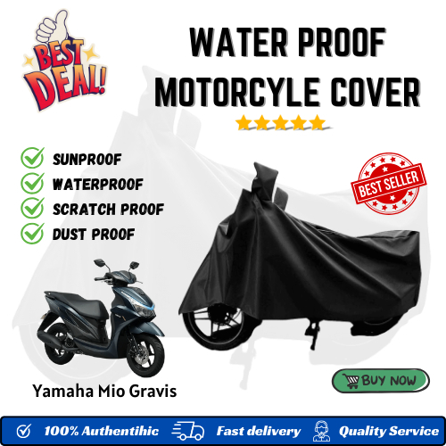 TBCE | Motor Cover For YAMAHA MIO GRAVIS | Water Proof With free pouch ...