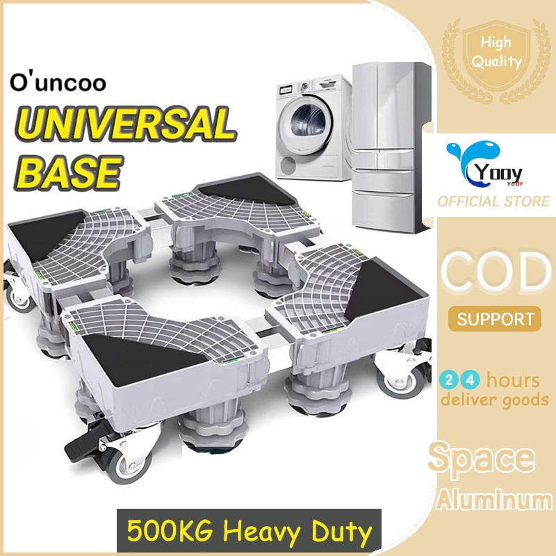 【Yooy】 Adjustable 4-wheel washing machine bracket base, universal ...
