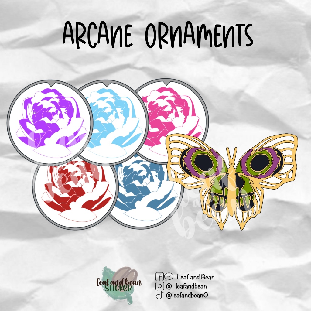 LNB || arcane ornaments stickers || waterproof vinyl sticker | Shopee ...