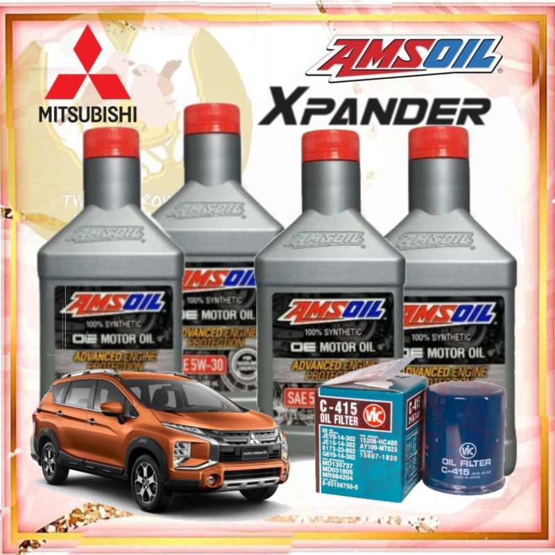 Mitsubishi Xpander Change oil Package AMSOIL 5W-30 Fully Synthetic ...