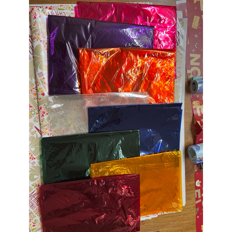 10pcs 36x40" Cellophane Colored Yema Gift Fruit Basket Wrapper 1 color ...