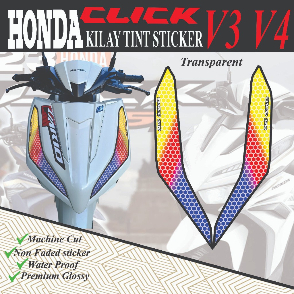 HONDA CLICK TECH KILAY TINT V4,V3 & V2/HONDA CLICK ACCESSORIES/ HONDA ...