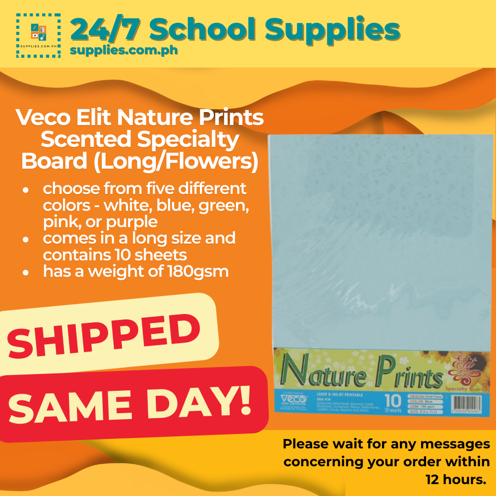 Veco Nature Prints Scented Paper Specialty Board LONG 8.5 X 13 180 Gsm ...