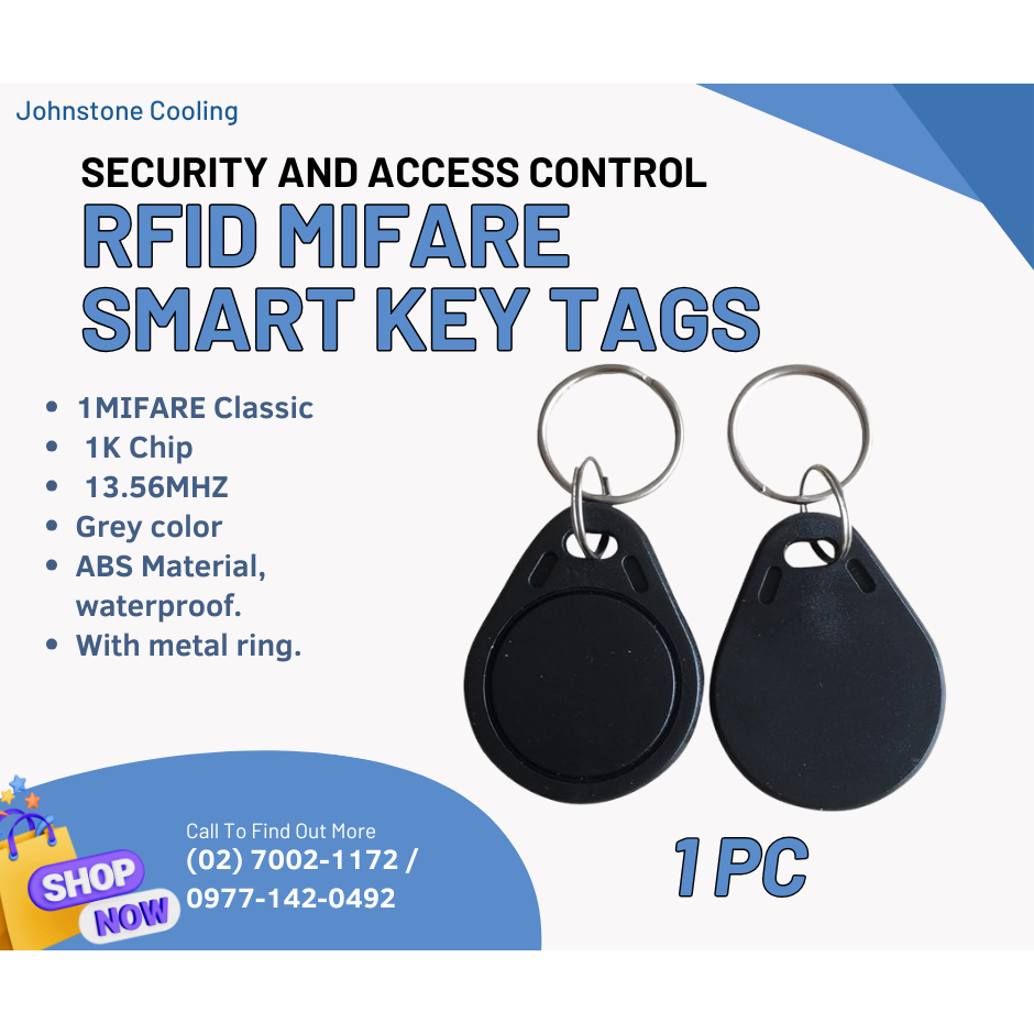 1K Mifare Smart Key Tags for Access Control 13.56Mhz 1pc | Shopee ...
