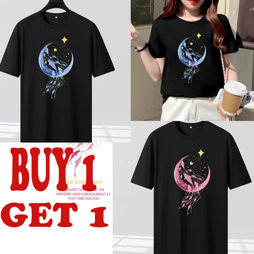 Tshirt For Women White T Shirt Women Korean Style Printed Round Neck